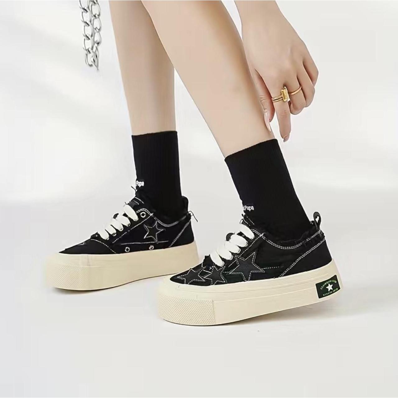 Introducing our Women's Platform Canvas Shoes,... - Depop