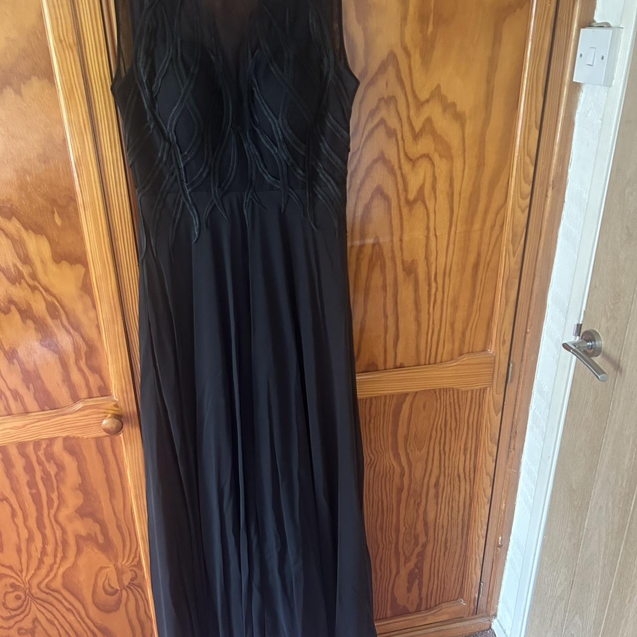 Juju & Christine black formal maxi dress with detail... - Depop