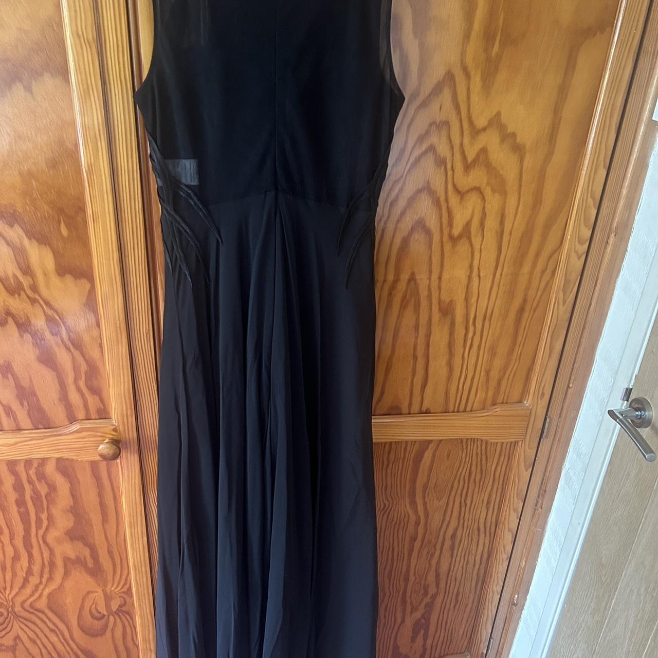 Juju & Christine black formal maxi dress with detail... - Depop
