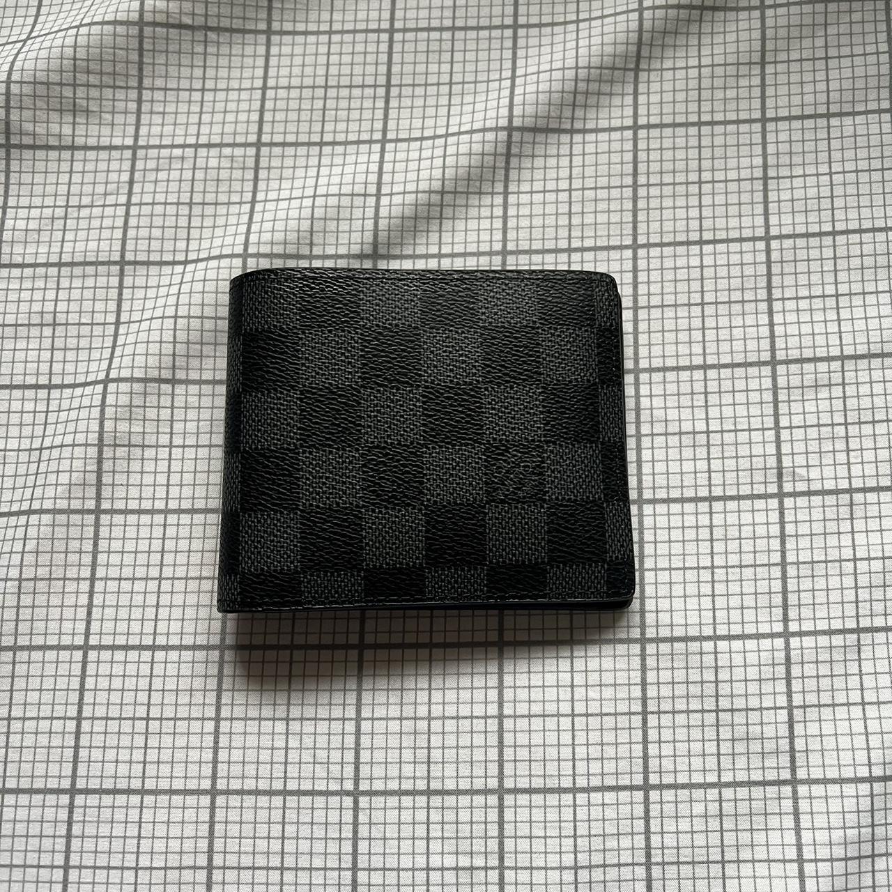 cute aesthetic black checkered louis vuitton wallet... | Depop