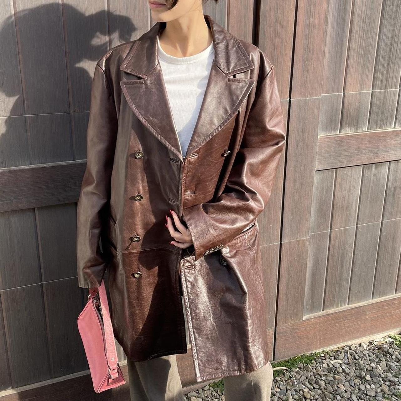 Cavin Klein leather jacket amazing jacket!! perfect... - Depop