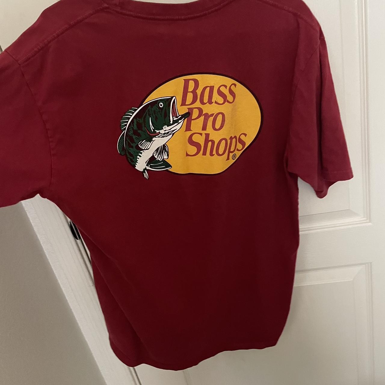 Red Bass Pro Shop Shirt Size L Nice color and great... - Depop