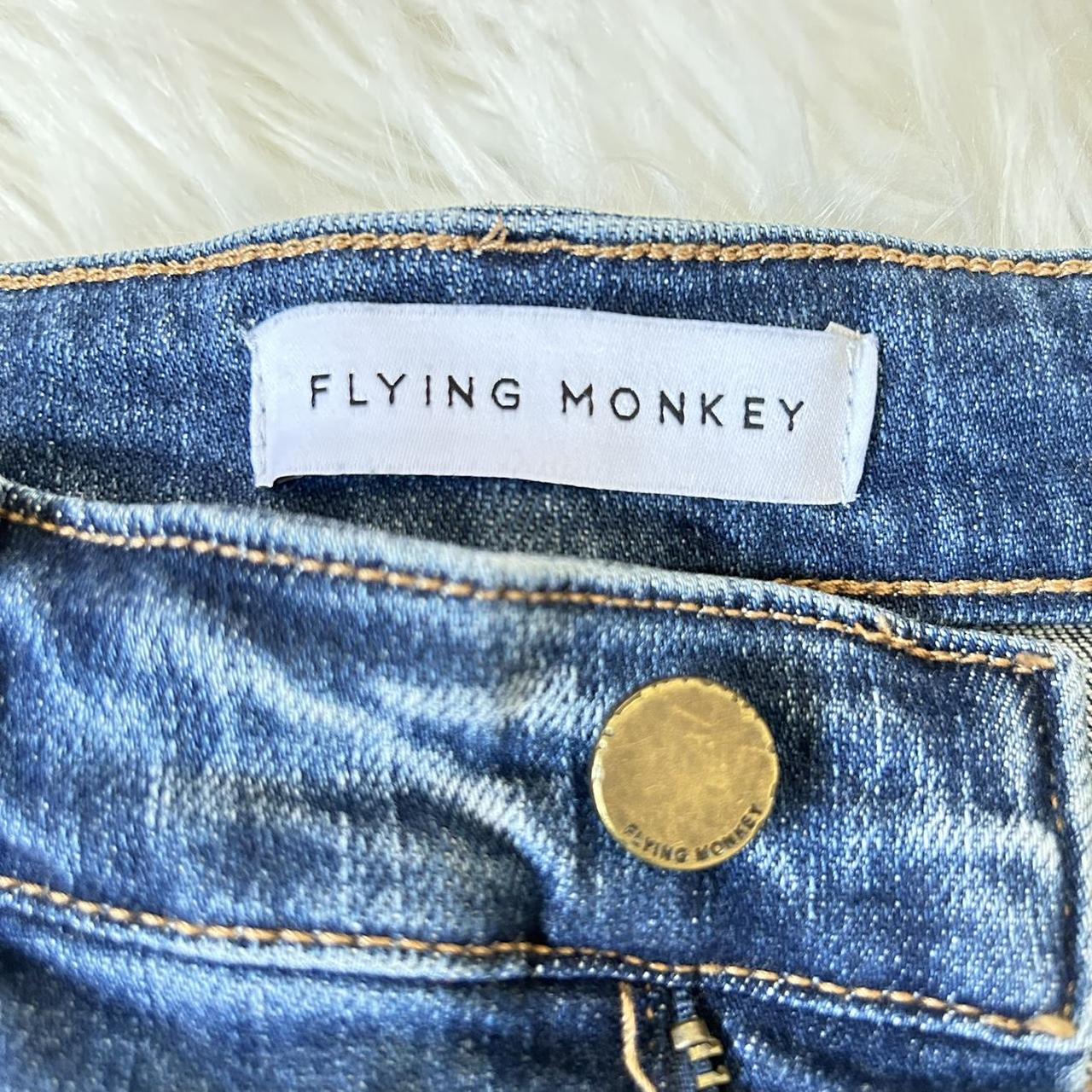 Flying Monkeys Distressed Frayed Hem Denim Jeans... - Depop