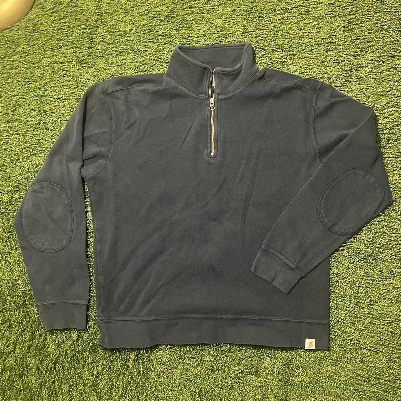 Carhartt pullover half zip sweater. Size large. - Depop