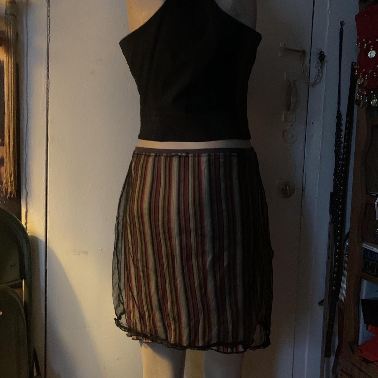 Rare vintage Vive Maria circus stripe skirt with... | Depop