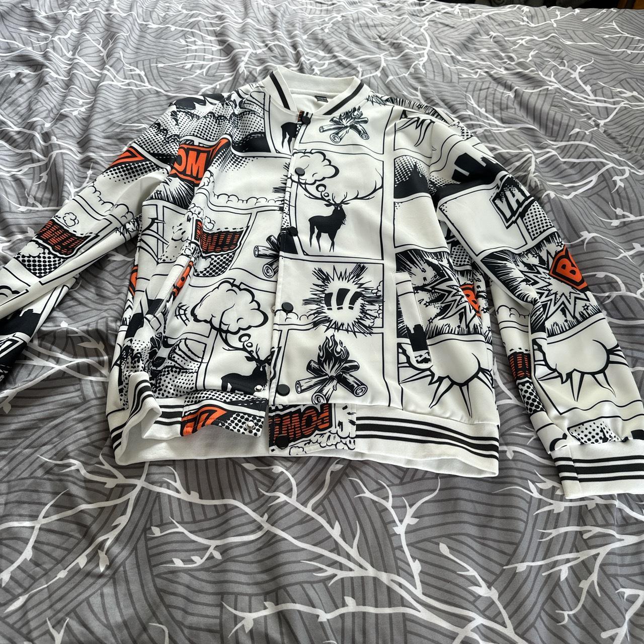 Comic Book Strip Jacket. SHEIN. Basically New.... - Depop