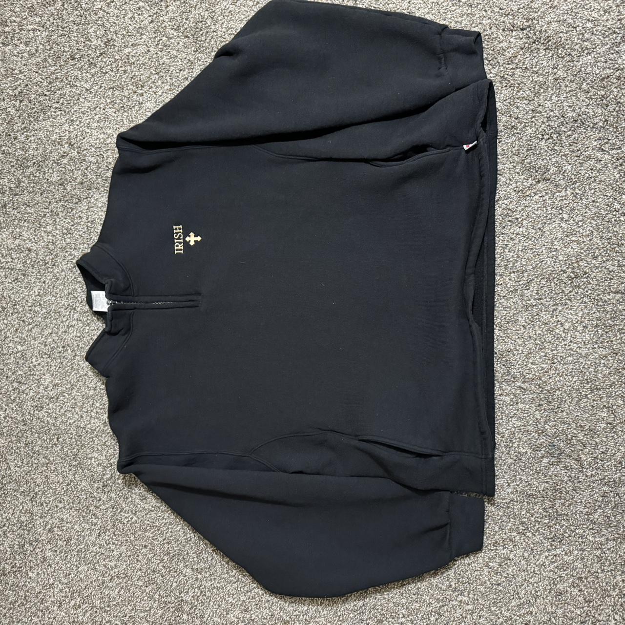 Vintage Russell Irish 1/4 Zip Up Sweatshirt Size... - Depop