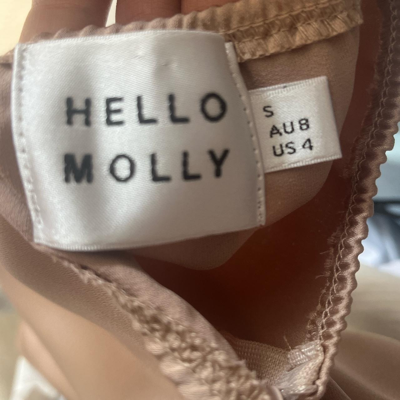 Hello Molly mauve/ dusty rose satin maxi dress WORN... - Depop