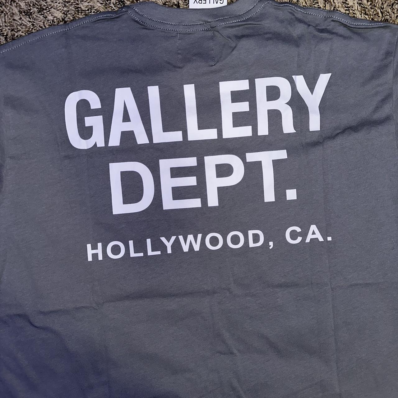 Brand New Grey and White Gallery Dept Shirt, Xl - Depop