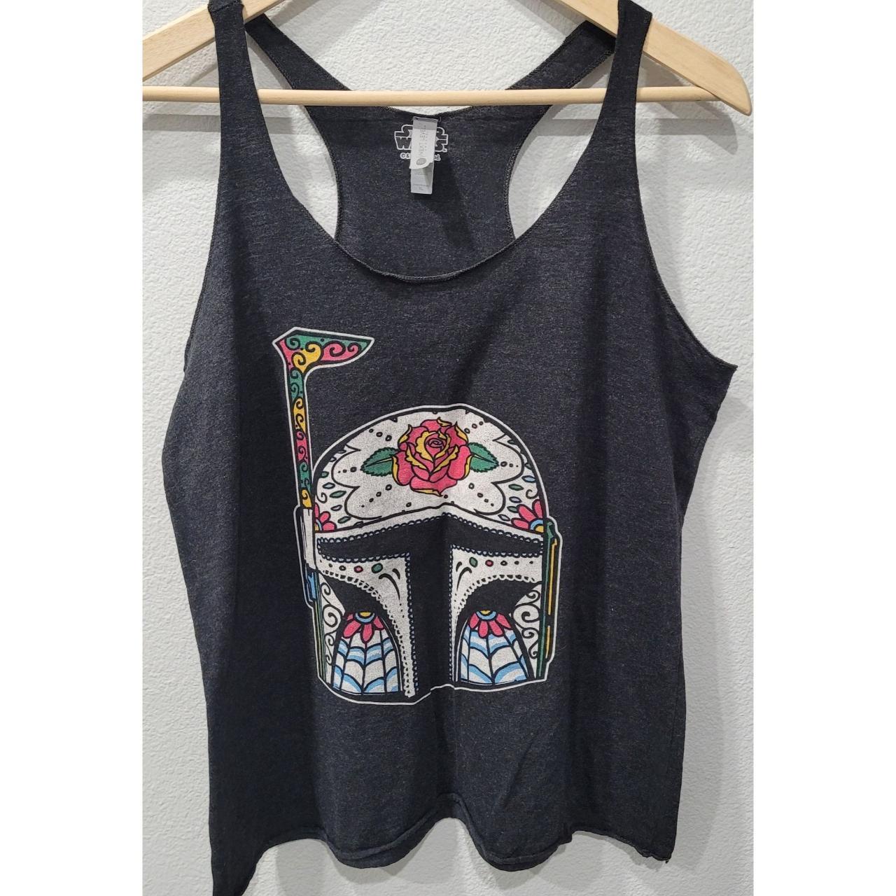 Women's Star Wars Rose Sugar Skull Boba Fett Racer... - Depop
