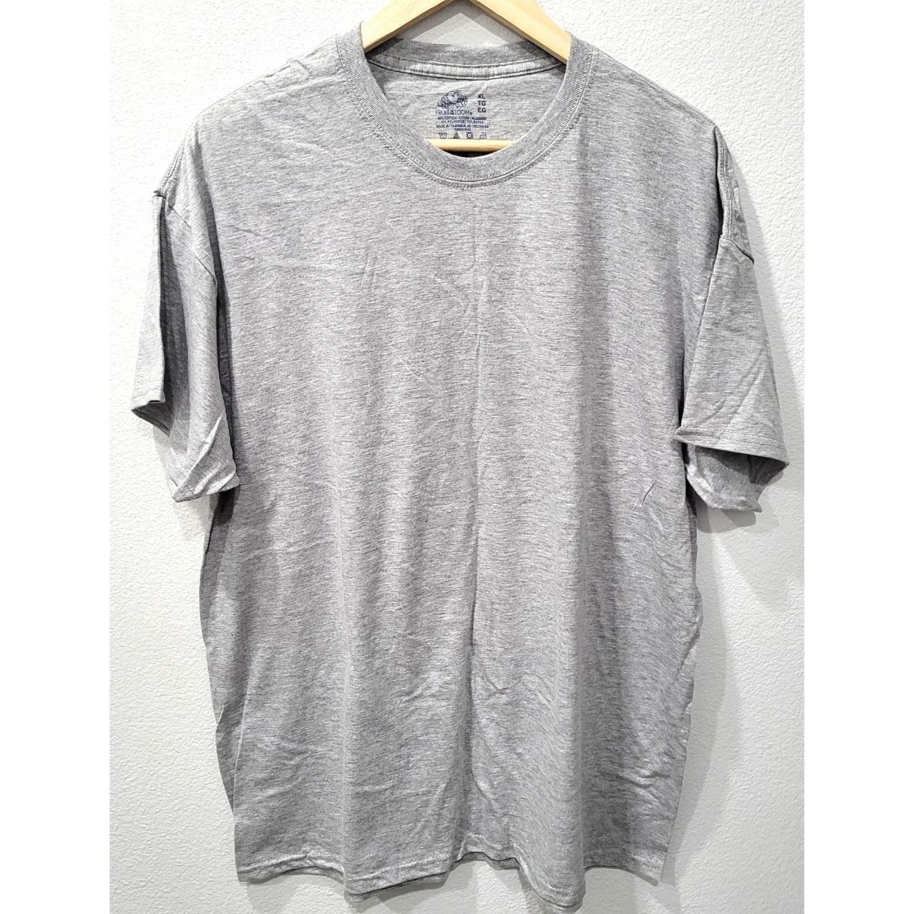 Men's Fruit of The Loom Cool & Soft Gray Basic... - Depop