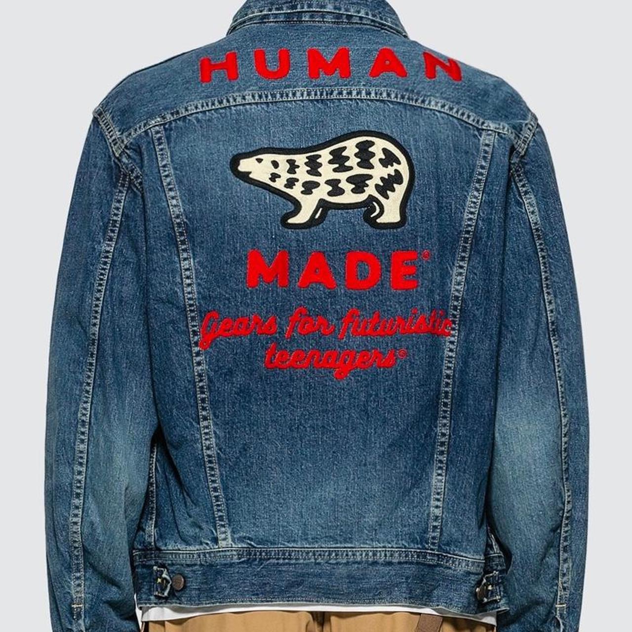 HUMAN MADE Denim Work Jacket Size L Worn 5x Max... - Depop