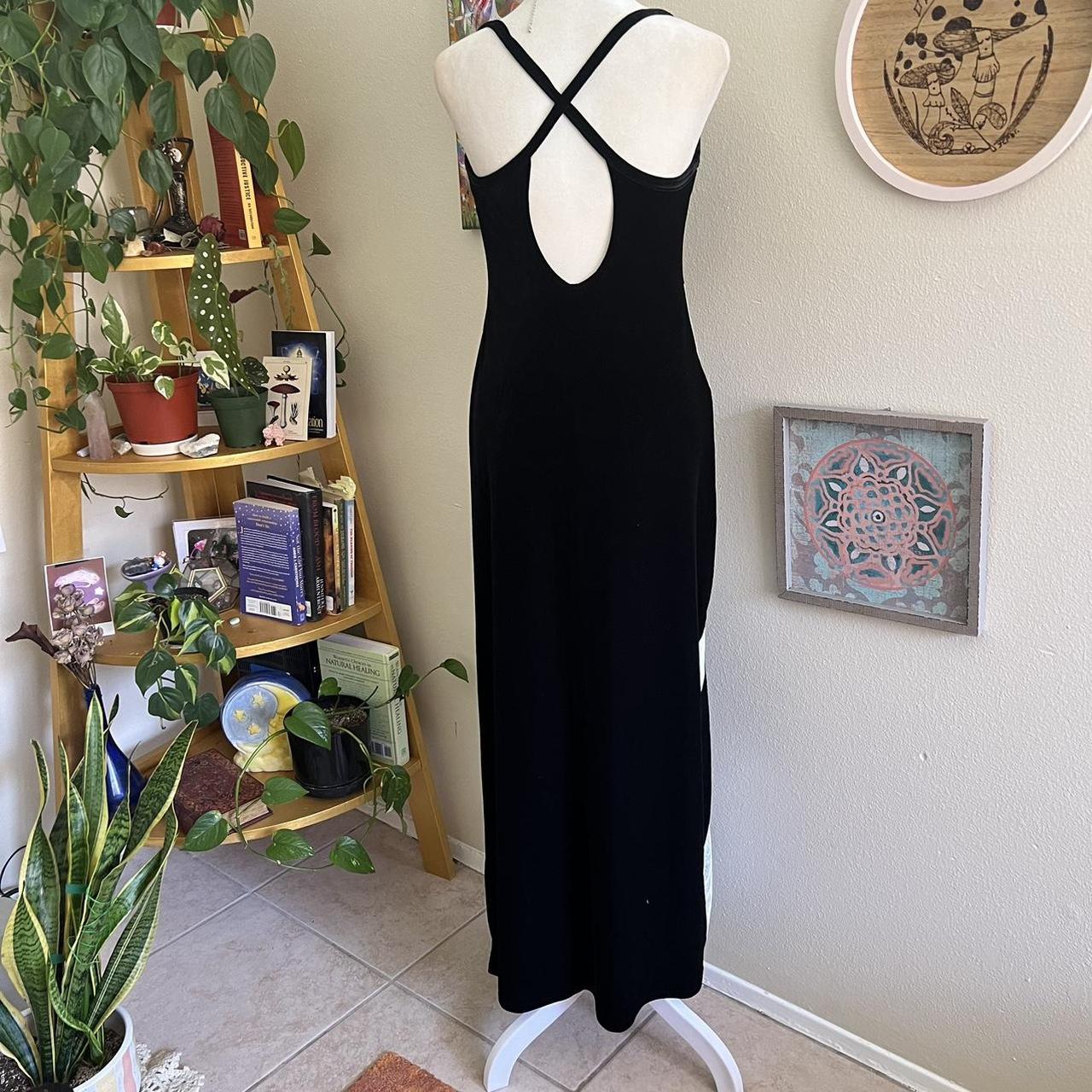 vintage velvet maxi dress labeled a size small but... - Depop