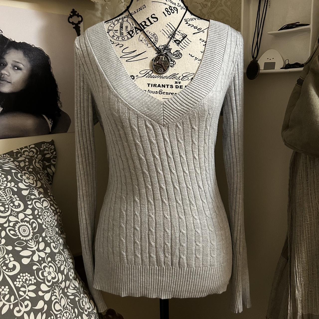 Super cute express v-neck long sleeve... | Depop