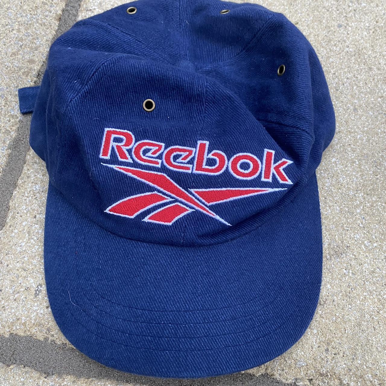 Reebok cap Navy red Adjustable back - Depop
