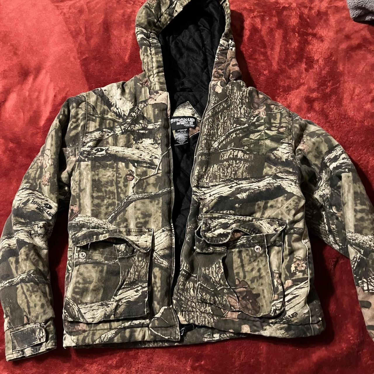 Heavyweight Mossy oak camo hooded jacket with... - Depop
