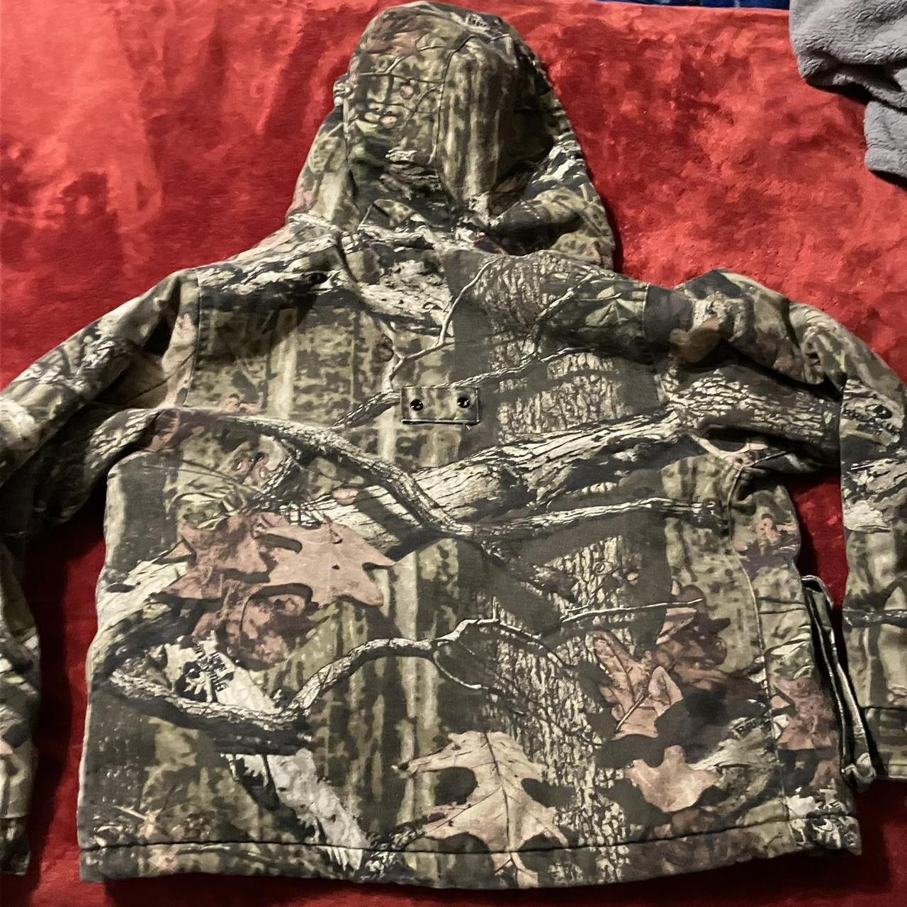 Heavyweight Mossy oak camo hooded jacket with... - Depop
