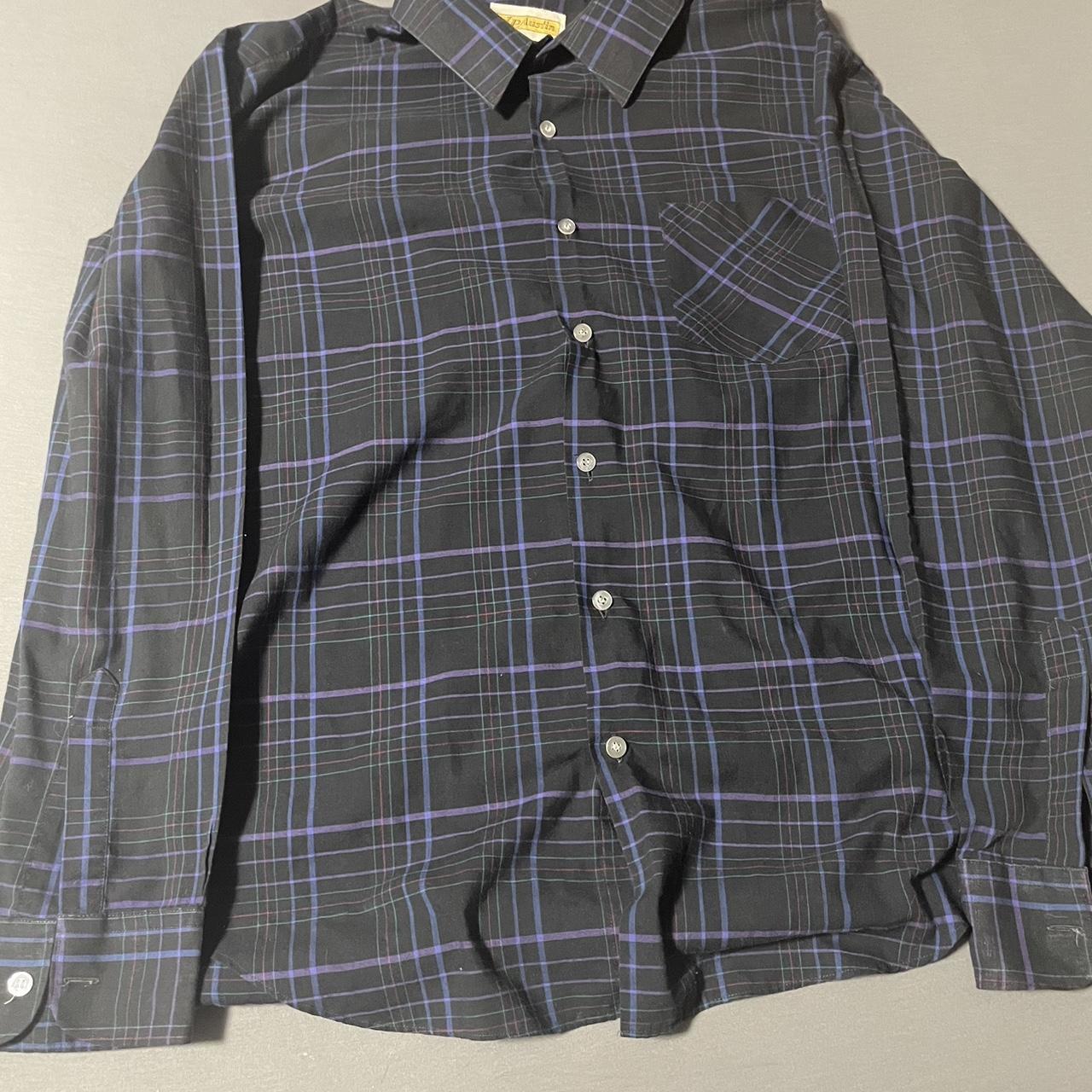 multicolor flannel shirt could be great for casual... - Depop