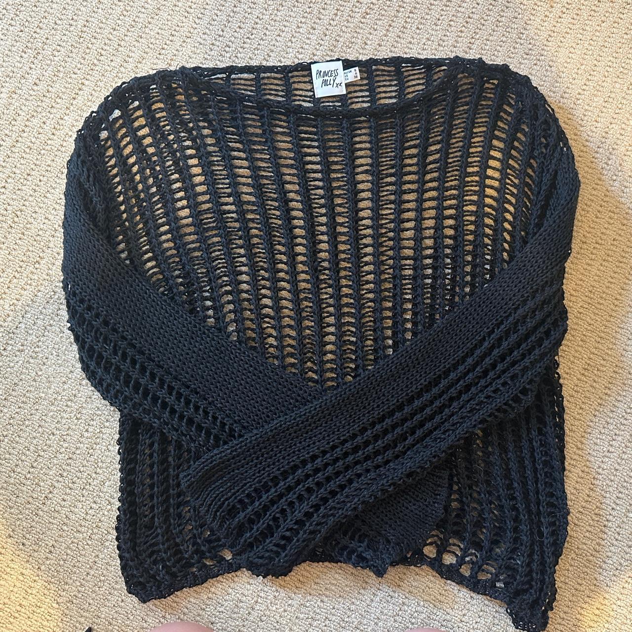 Princess Polly crochet long sleeve top | Depop