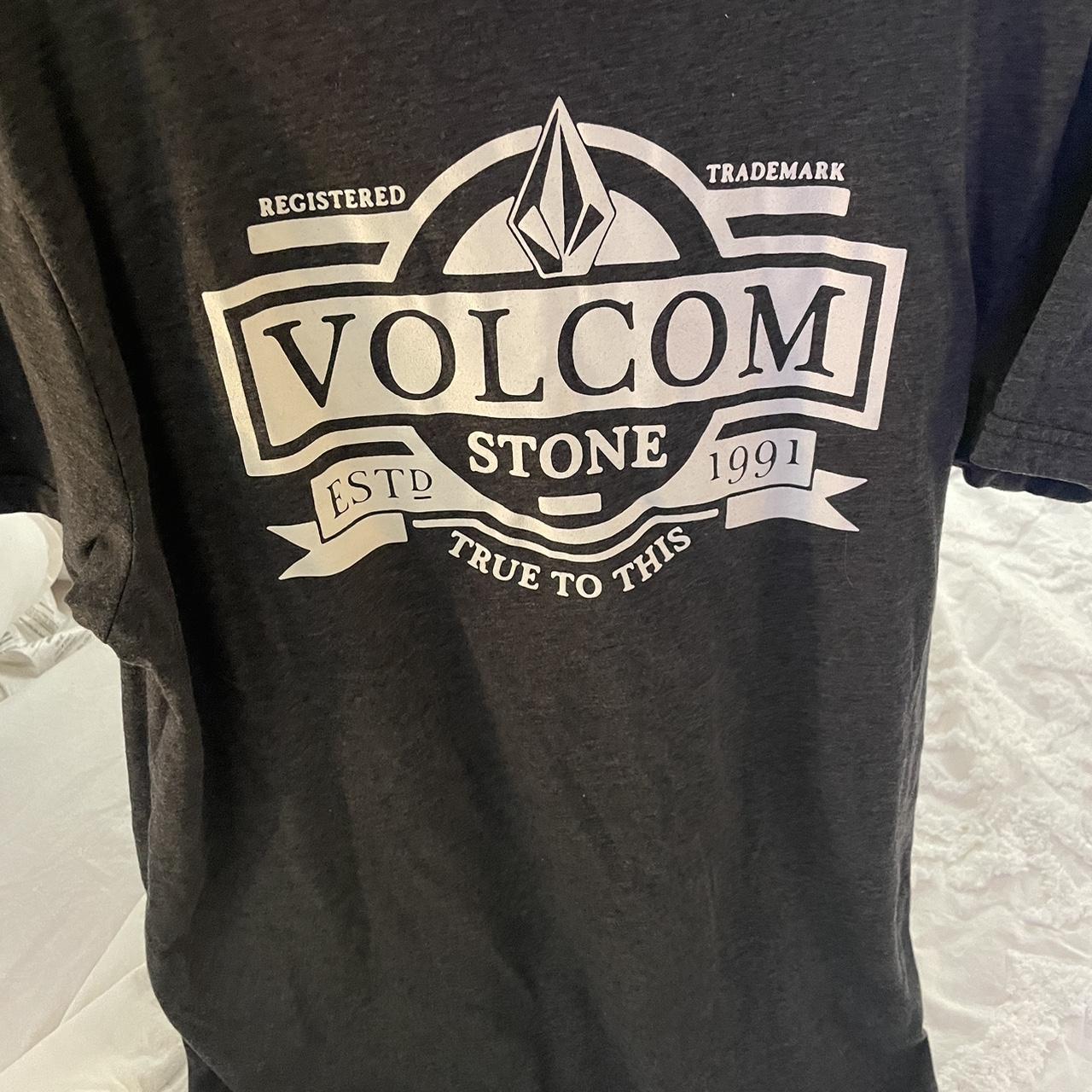 VOLCOM tee shirt dark gray —size large. Still has... - Depop
