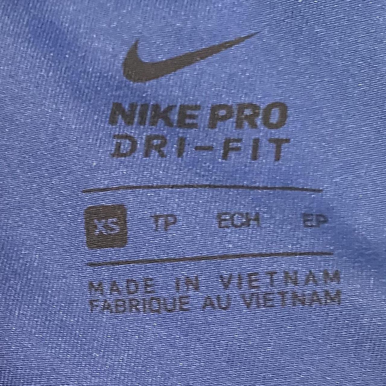 Blue Nike pros -xs -worn a few times -no tears rips... - Depop