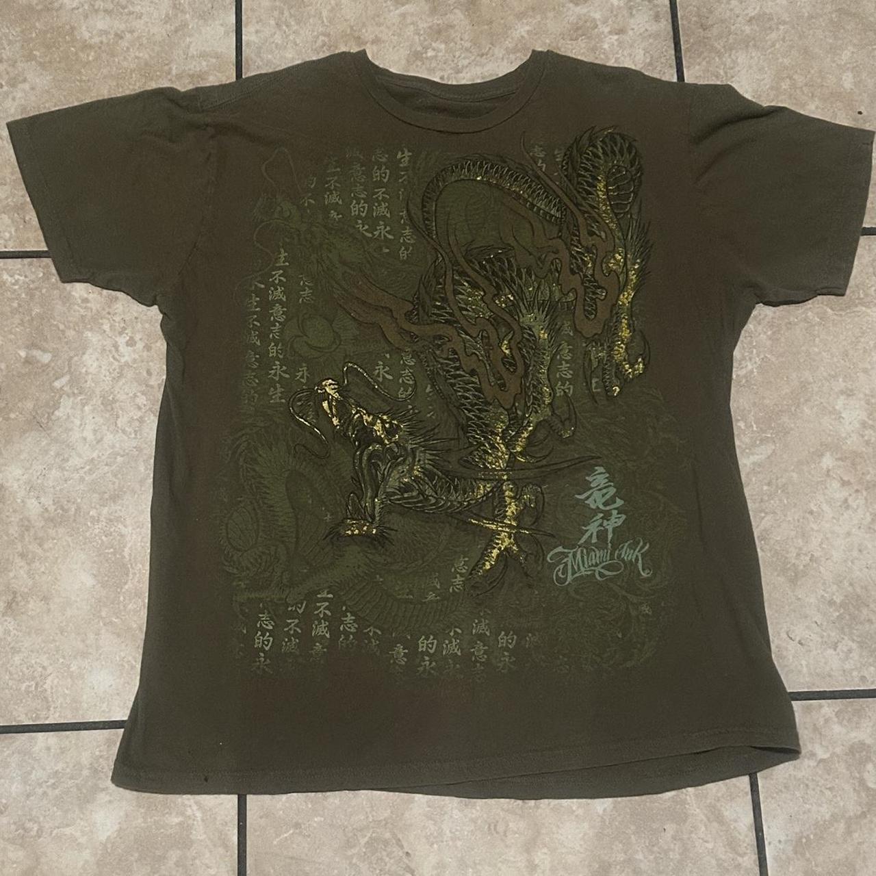 Vintage Miami Ink shirt Xl fits like L - Depop