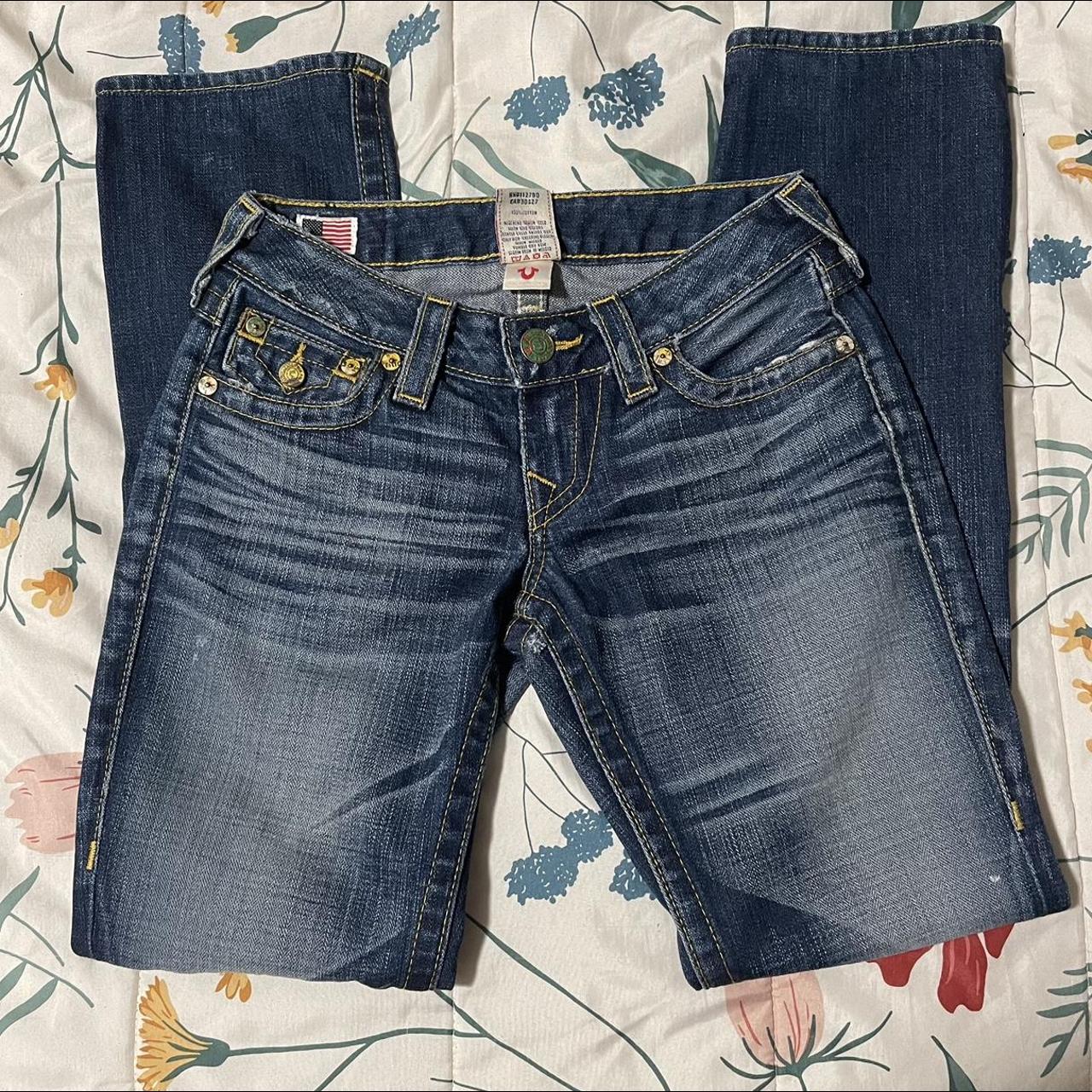 2000s true religion jeans in perfect condition w/... - Depop