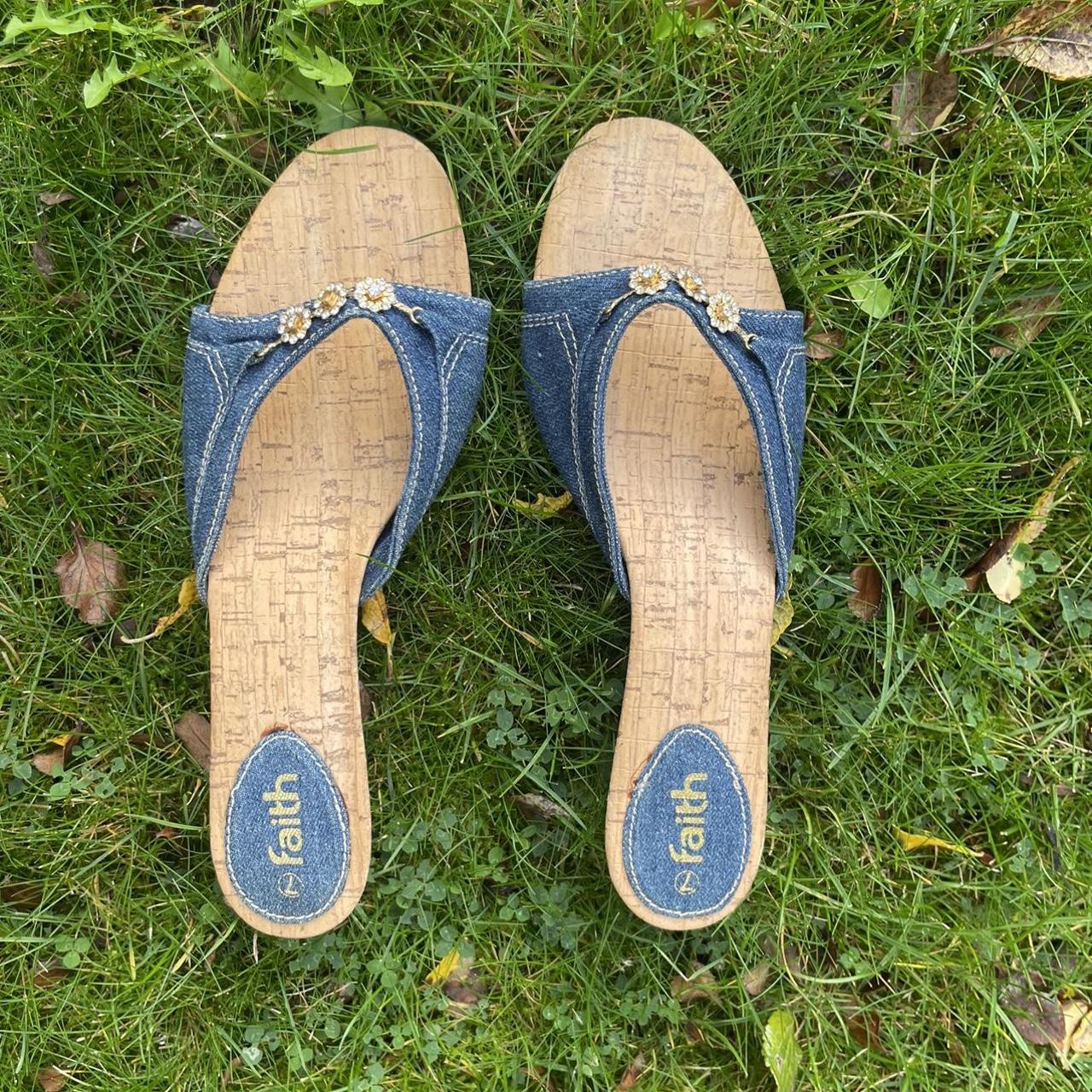 The most incredible and RARE faith heels!! ️ Denim... - Depop