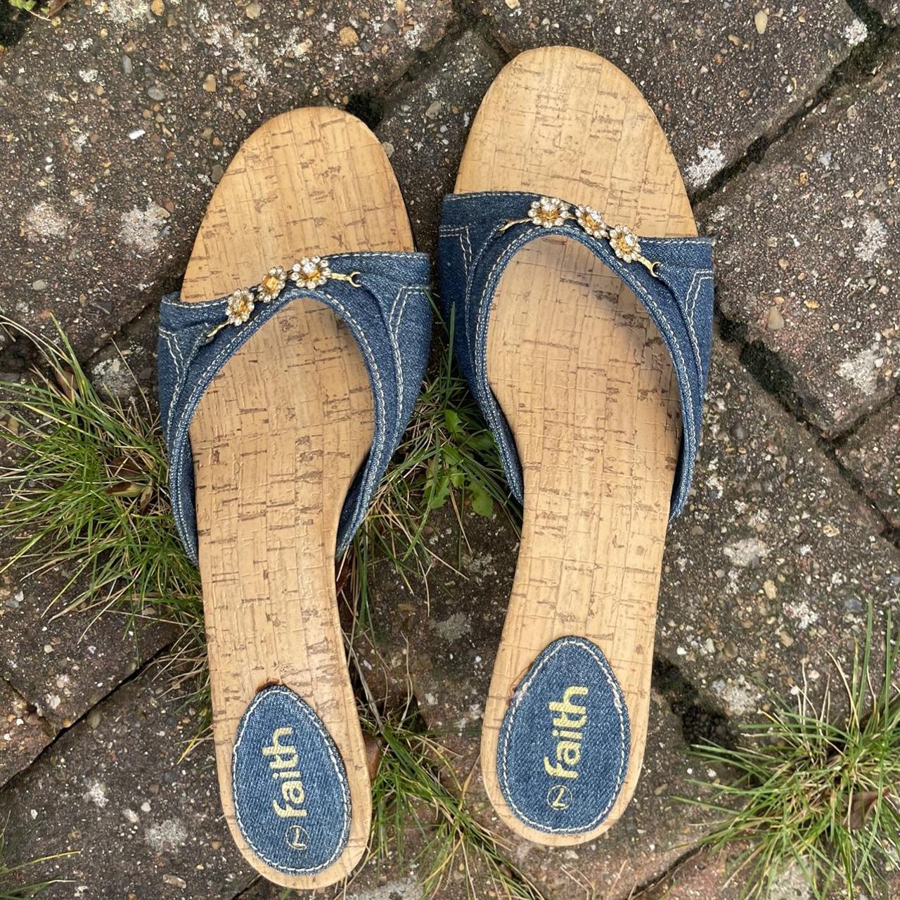 The most incredible and RARE faith heels!! ️ Denim... - Depop