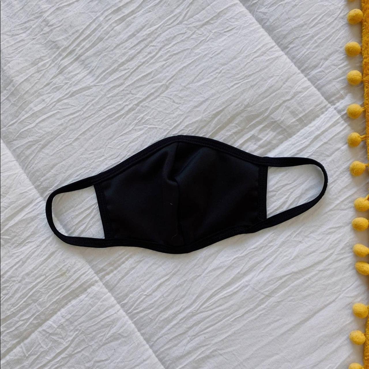 hand made black cloth face mask 🖤 🍓shipping:... - Depop