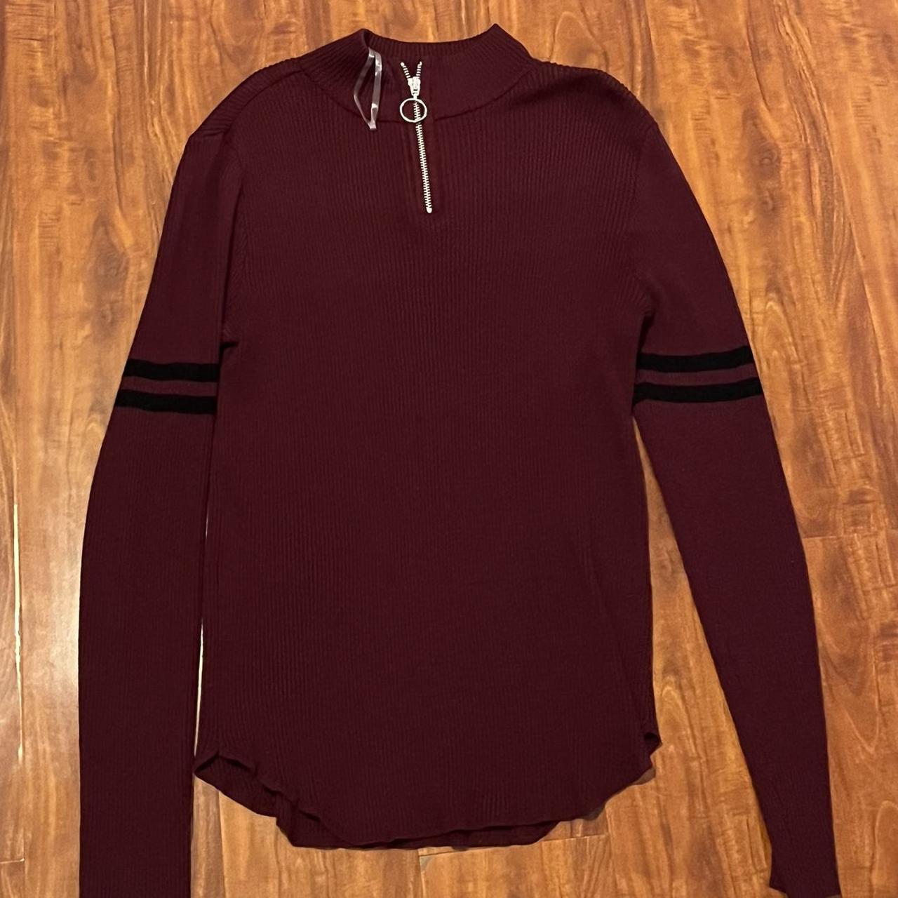 Maroon long sweater - Fitted - Modest - Long... - Depop