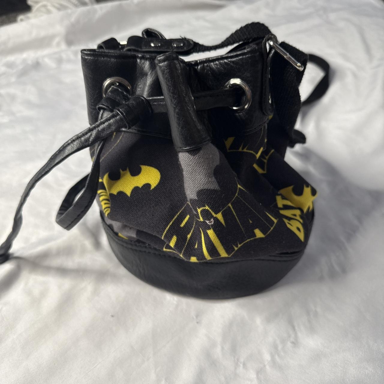 DC Comics Batman LOGO Bucket Bag Purse Tote Licensed... | Depop