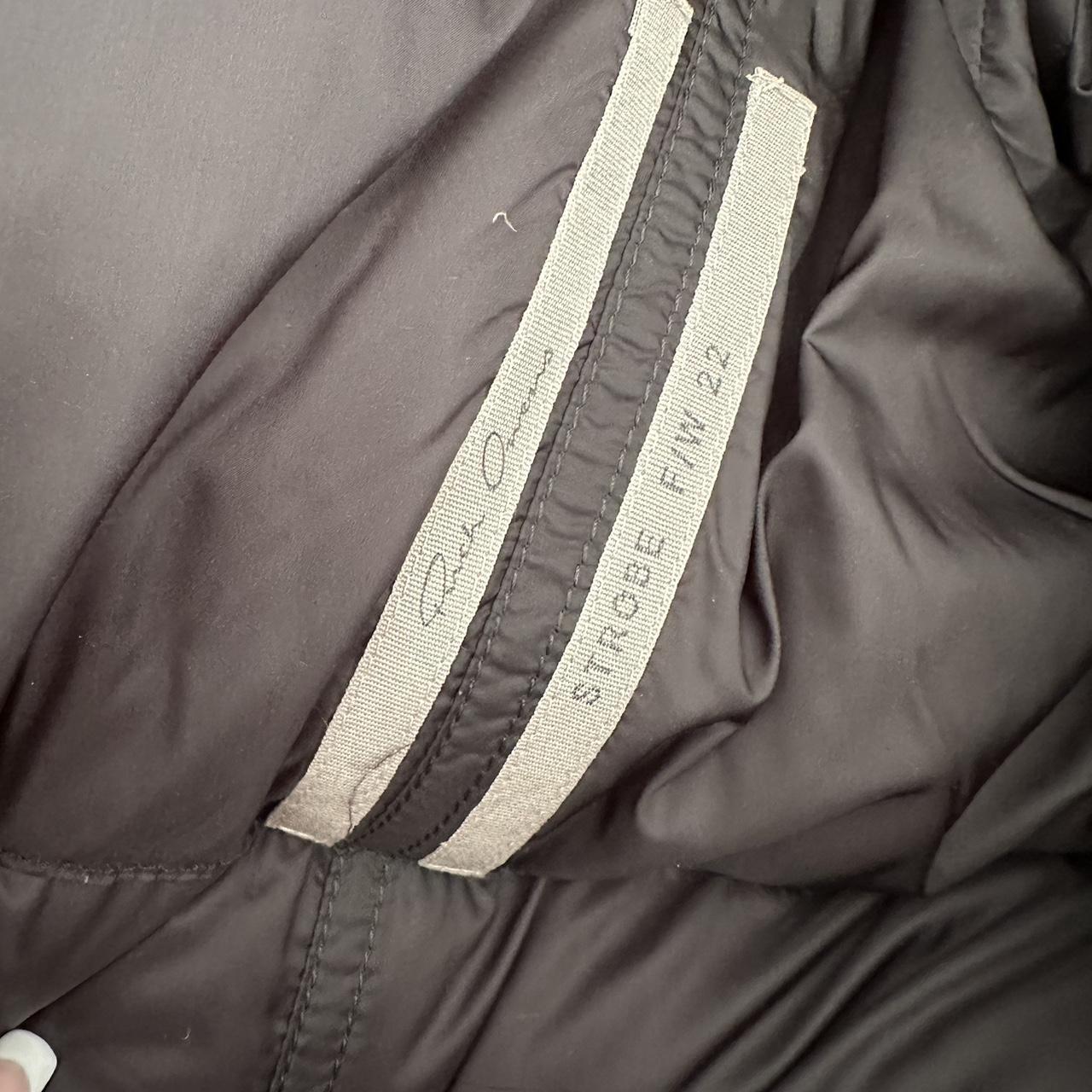 Rick Owen’s hooded puffer coat. Never been worn,... - Depop