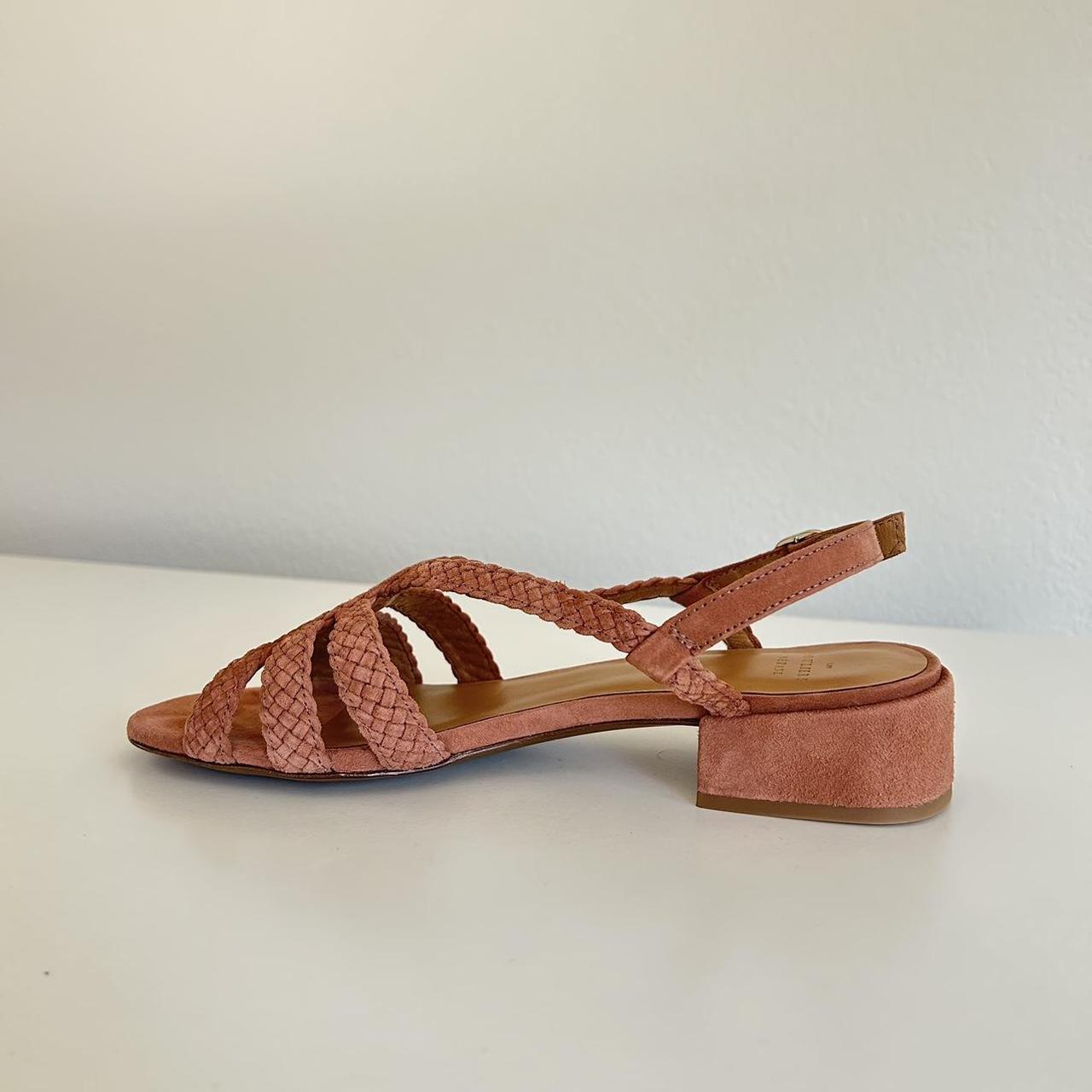 Sezane Low Rosa Sandals in Blush suede, never... - Depop