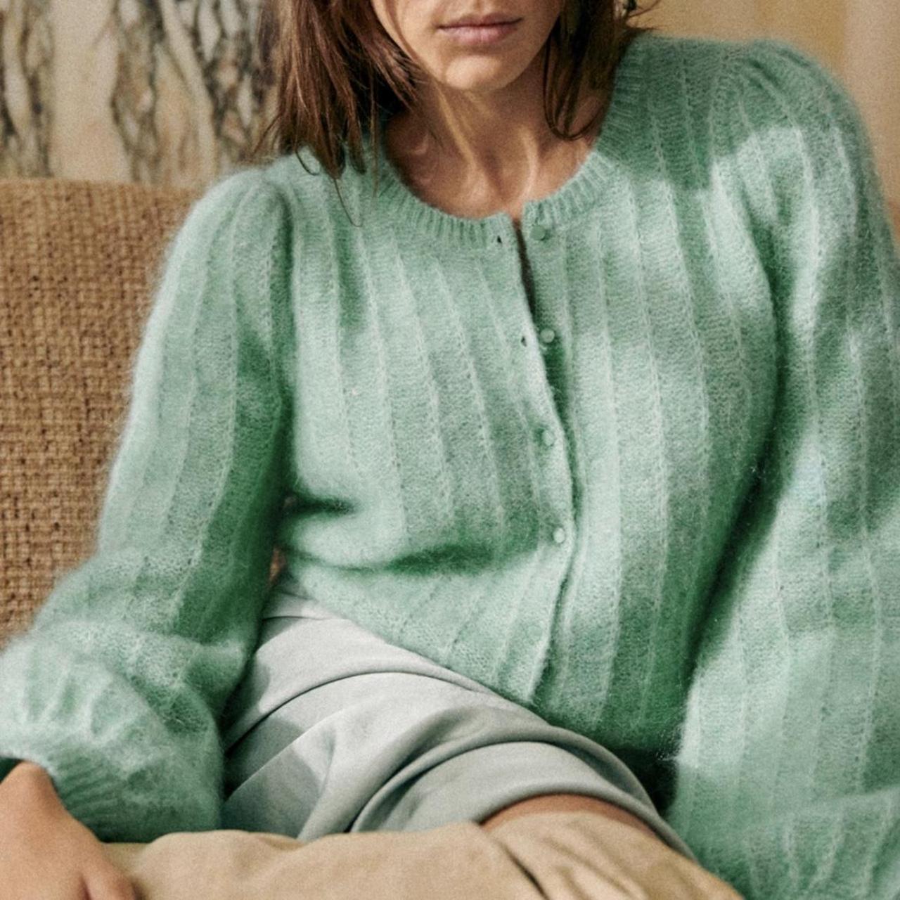 Amance Sezane cardigan knit button up cardigan, size... - Depop