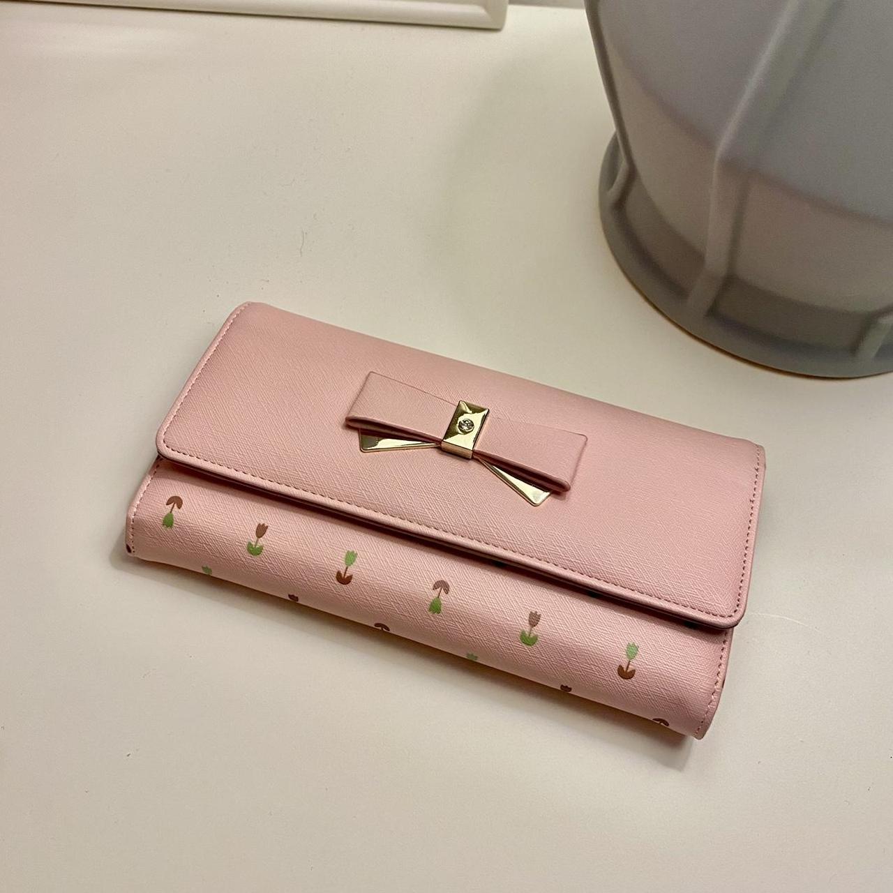 pink floral vintage leather wallet 🌸 free shipping... - Depop