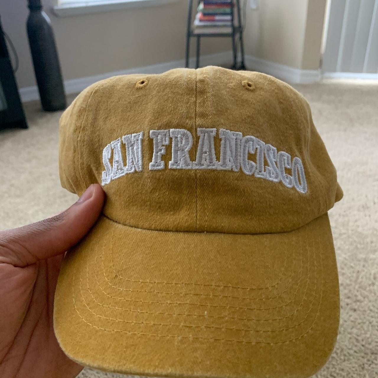 Corduroy Styled Dad Cap. Tan/Strapped. “San... - Depop