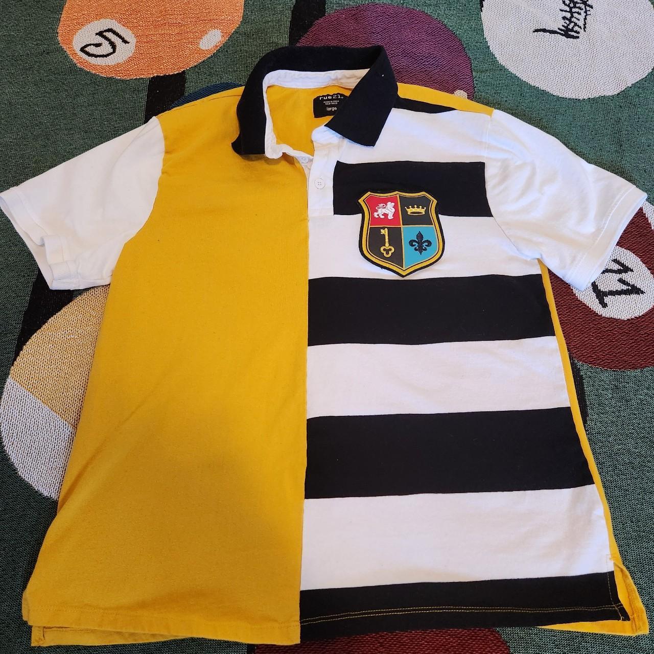 SPLIT COLOR SHIRT Harry Potter type shirt, it's... - Depop