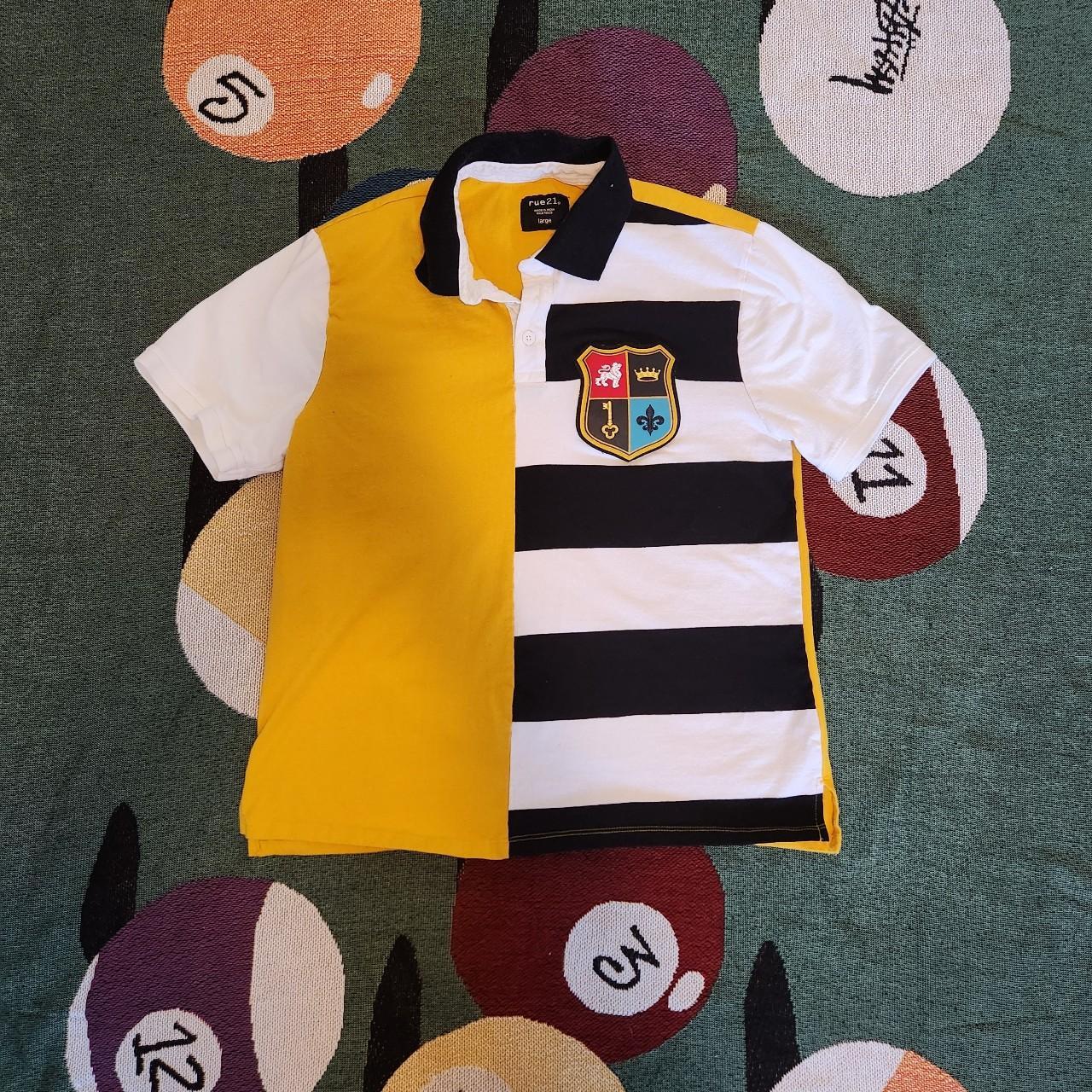 SPLIT COLOR SHIRT Harry Potter type shirt, it's... - Depop