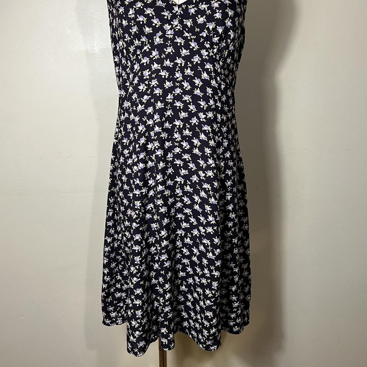 MODA International floral sun dress. Side zipper... - Depop