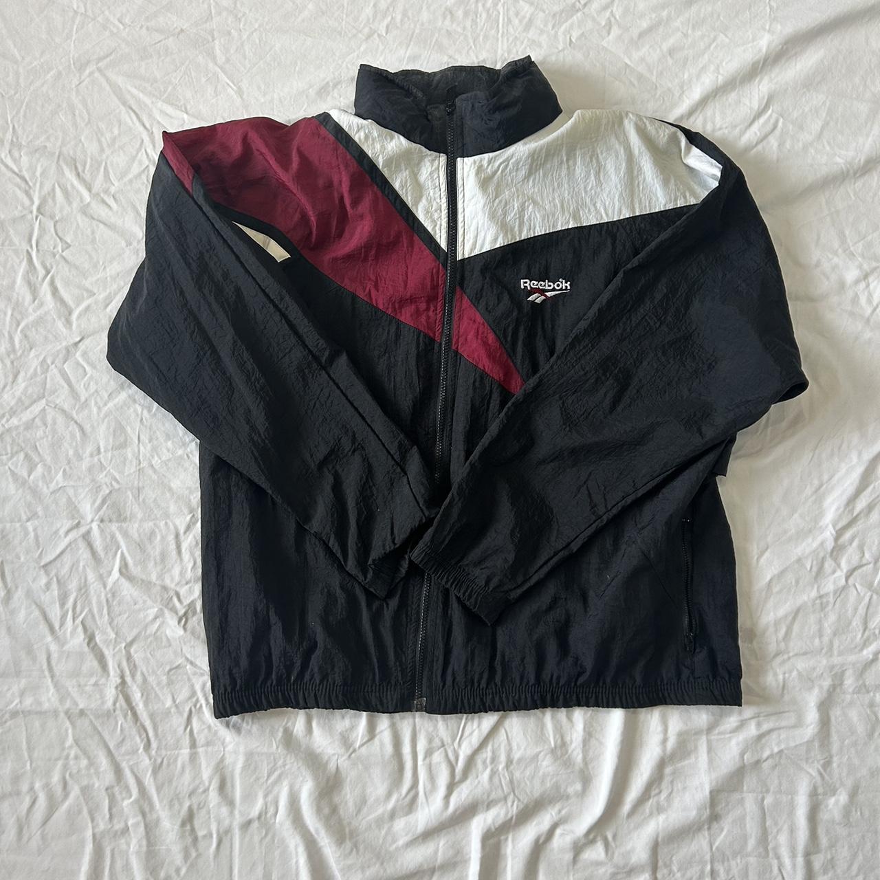 vintage reebok jacket, mid to late 90s size L - Depop