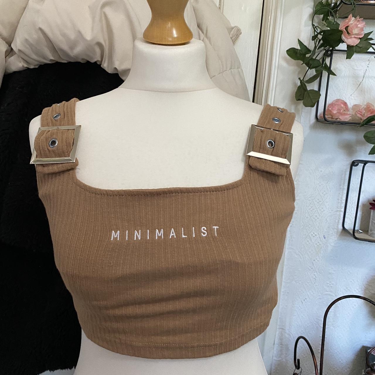 MISSGUIDED BUCKLE CROP TOP - 6 - Depop