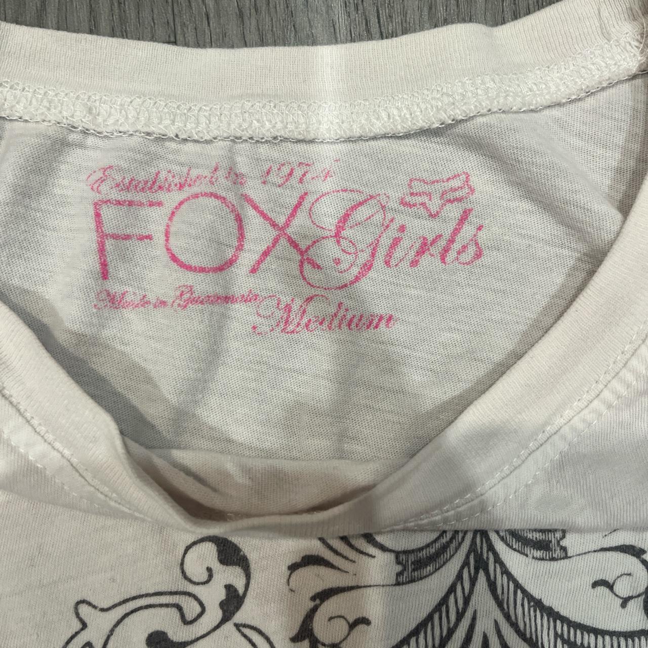 sick girls fox shirt with design front and back SIZE... - Depop
