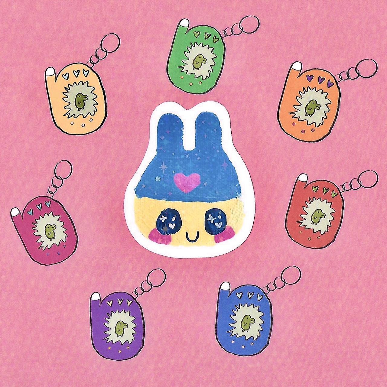 sticker of my Tamagotchi Mametchi original art... - Depop