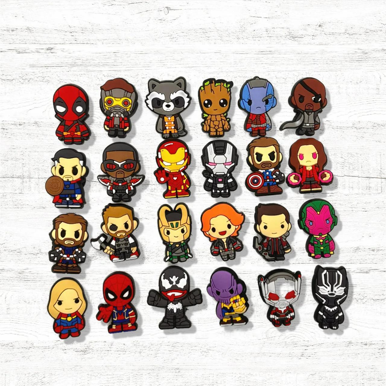 24pc Marvel Croc Charm Bundle Crocs Charms for... - Depop