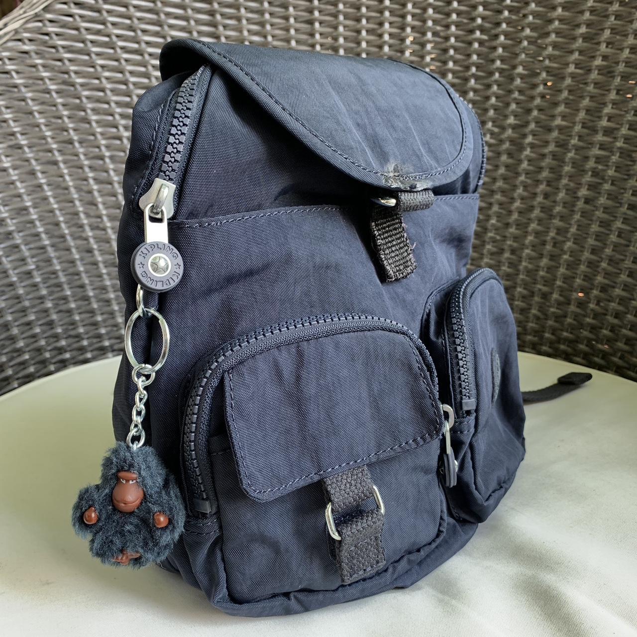 Kipling Lovebug Mini Backpack in Charcoal Grey ️ 🐞... - Depop