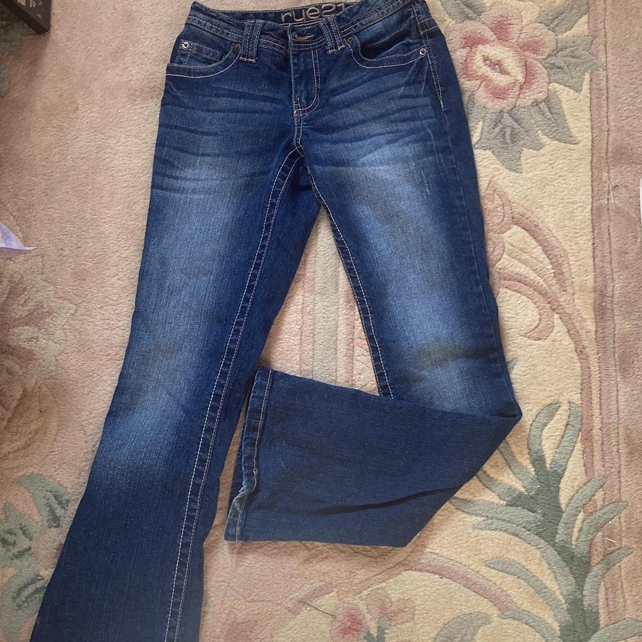 Mid-Rise Boot Cut Jeans Size 0 Has been worn, there... - Depop