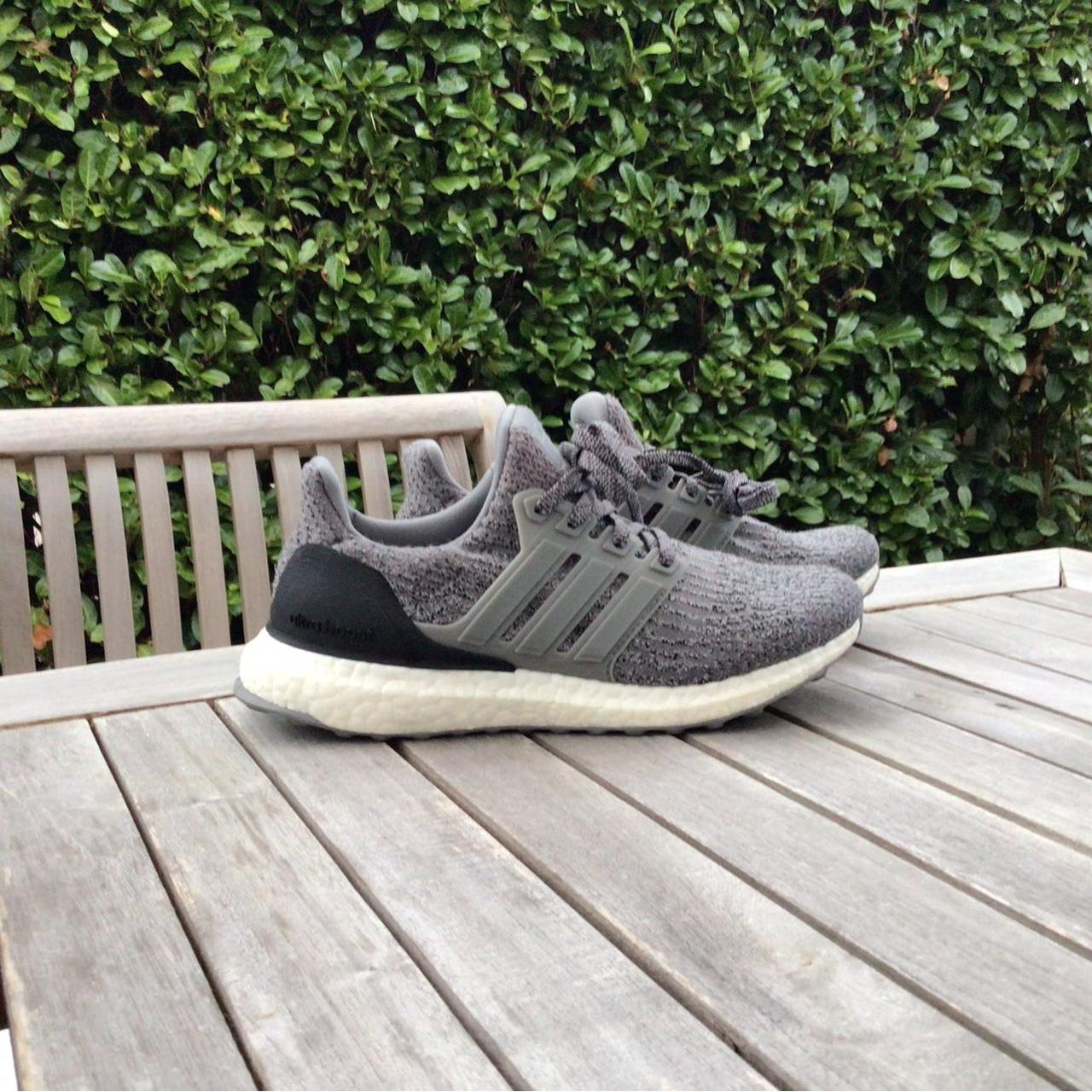 Adidas Ultra Boost Grey - Size Y4.5 - Amazing... - Depop