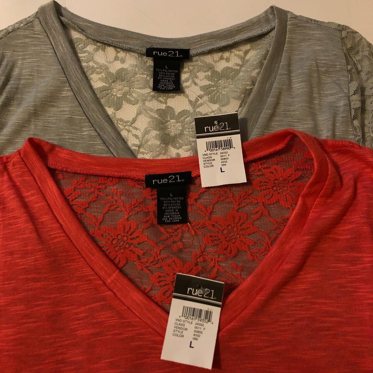Sheer back rue 21 y2k shirts ( get both together for... - Depop