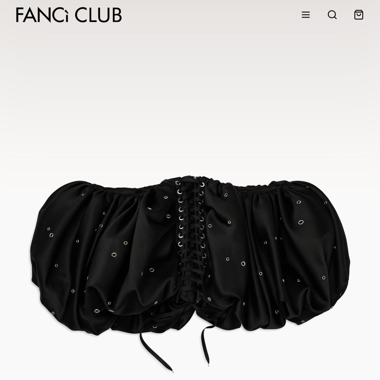 black fanci club puffed mini skirt. worn once. size... - Depop